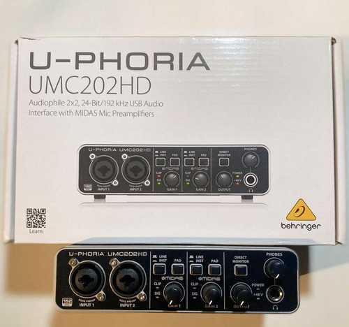 Звуковая карта behringer u phoria umc202hd