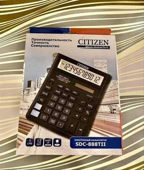Калькулятор Citizen sdc 888