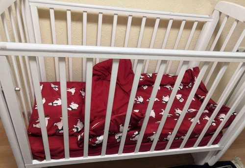 Детская кровать с маятником для новорожденных