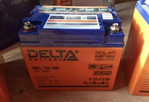 Гелевый аккумулятор Delta Gel 12-33