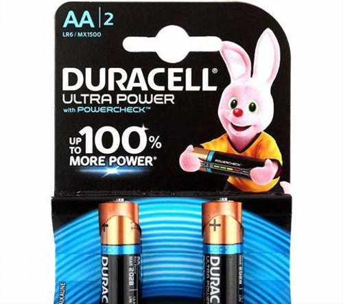 Батарейки Duracell LR6-2BL Ultra Power AA #263042