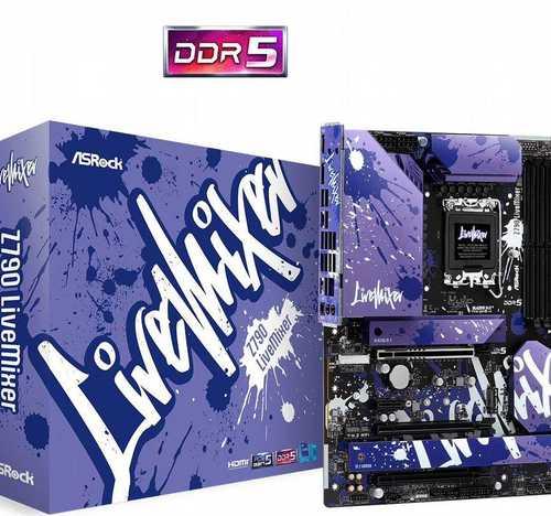 Материнская плата ASRock Z790 livemixer DDR5 new