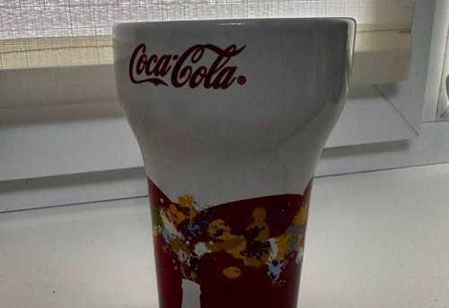 Стакан керамический Coca-Cola.Новый, объем 400 мл