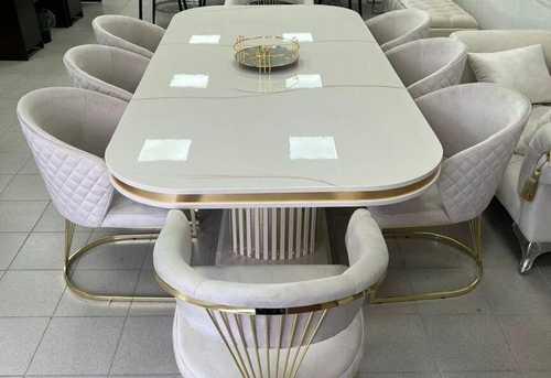 Кухонный стол и стулья столовый набор "Новые" 46
