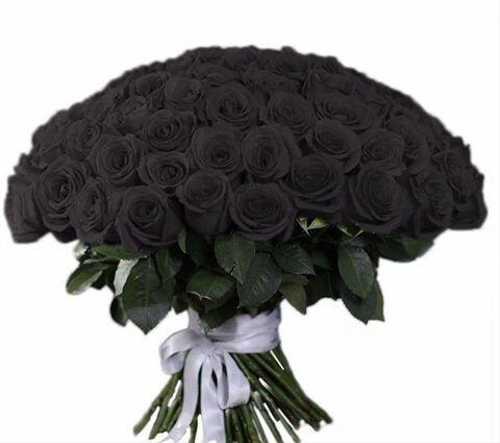 Роза крашенная черная