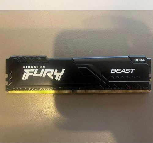 Оперативная память Kingston Fury Beast Black 8gb