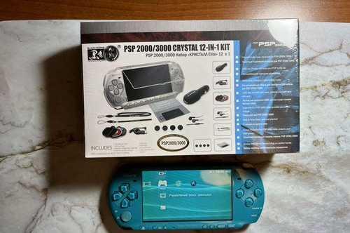 Sony Psp 3008 Turquoise Green (прошита + игры)