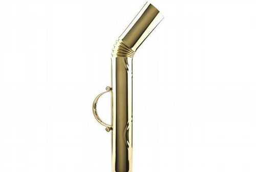 Труба для самовара золотая с металлической ручкой