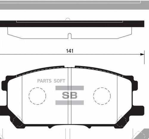 Sangsin brake SP1456 Колодки торм.пер