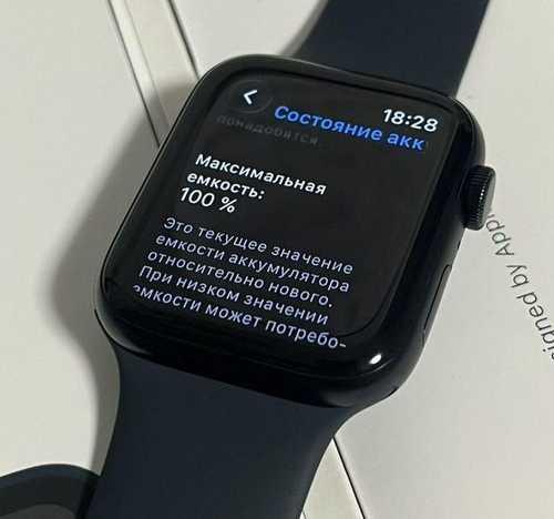 Apple Watch SE 2 44 mm 100%, Отличное Состояние