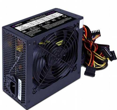 Hiper Блок питания HPB-550 (ATX 2.31, 550W, Active PFC, 80Plus bronze, 120mm fan, черный) BOX