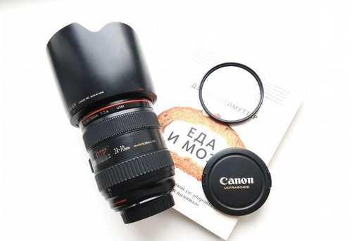 Объектив Canon EF 24-70 f2.8 L USM + фильтр