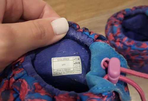 Дутики crocs на девочку