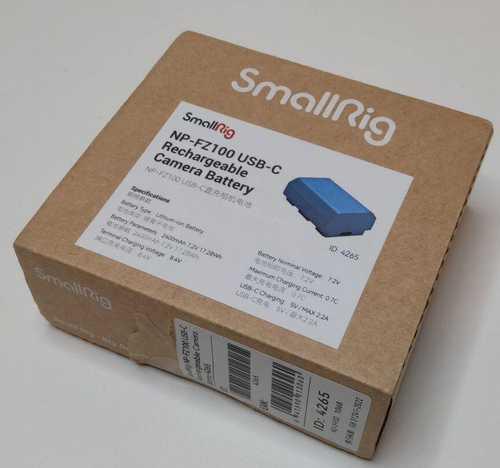 Аккумулятор Smallrig NP-FZ100 USB-C (новый)