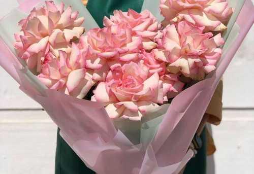 Букет из розовых французких роз