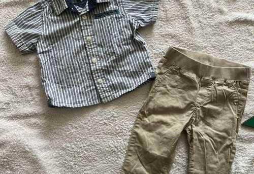 Рубашка и брюки на мальчика 74