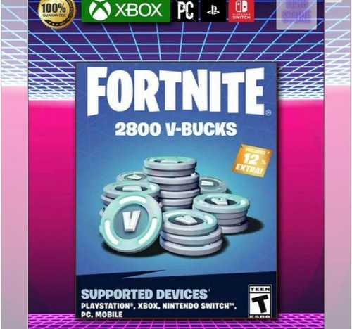 Fortnite v bucks вбаксы 2800 вбаксов