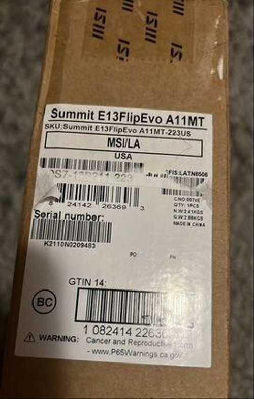 MSI Summit E13 Flip Evo: 13,4-Inteli7-Iris Xe