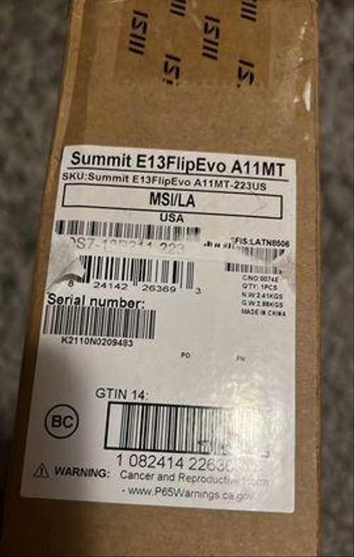 MSI Summit E13 Flip Evo: 13,4-Inteli7-Iris Xe