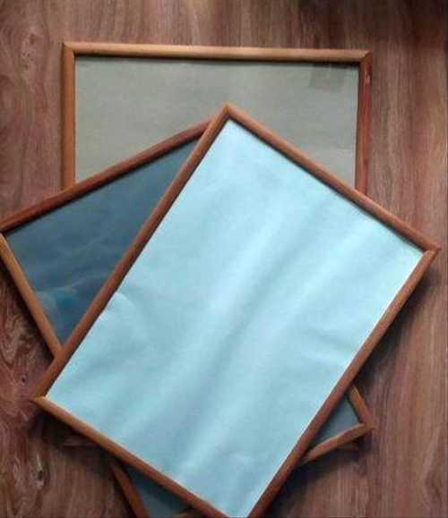 Рамка деревянная со стеклом для картин