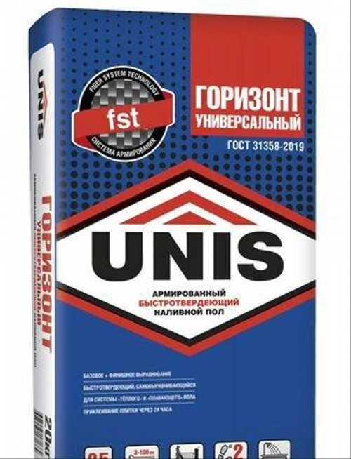 Unis Горизонт Универсальный 25 кг наливной пол
