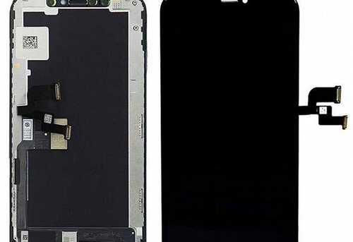 Дисплей для iPhone X + тачскрин черный с рамкой