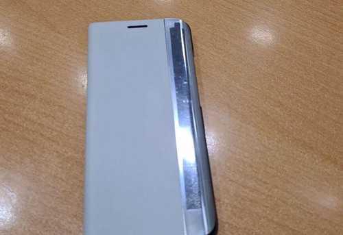 Чехол-книжка кожаный белый для Samsung Galaxy S20