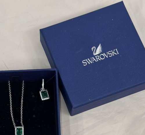 Swarovski комплект подвеска и серьги