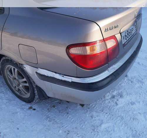 Задний бампер nissan almera n16