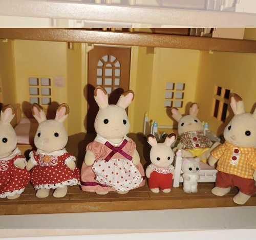 Sylvanian families домик с кроликами