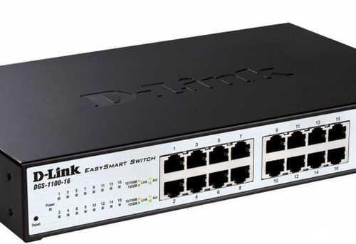 D-Link DGS-1100-16 коммутатор L2 10/100/1000BaseT