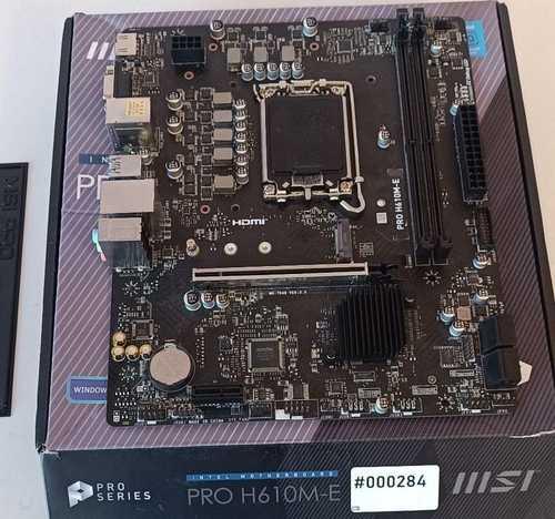 MSI PRO H610M-E DDR5 LGA1700