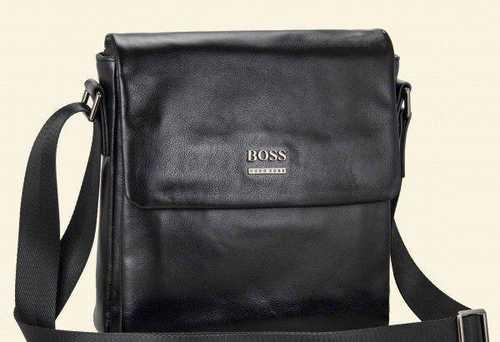 Мужская кожаная сумка Hugo Boss
