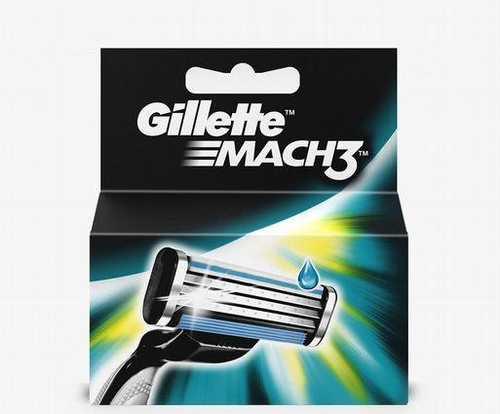 Кассеты Gillette mach 3 1 шт