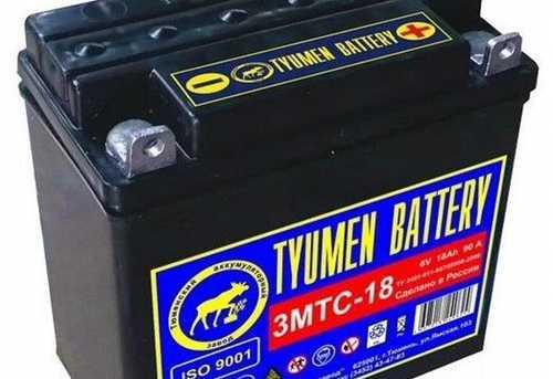 Аккумулятор мото Tyumen Battery Лидер 18 а/ч 90А п