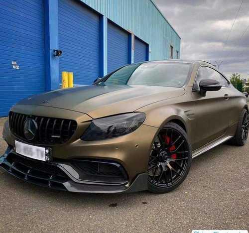 Сплитер / Губа Brabus для AMG W205 C63 карбон