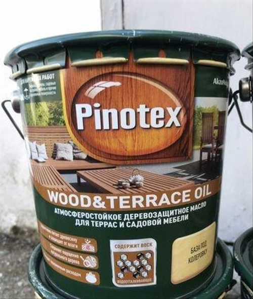 Pinotex Wood&Terrace Oil -масло для дерева