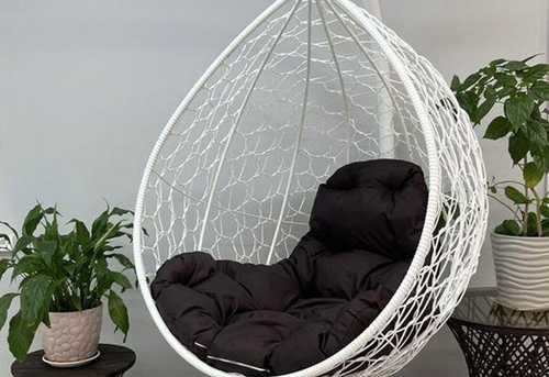 Садовое подвесное кресло «Капля» плетение ротанг