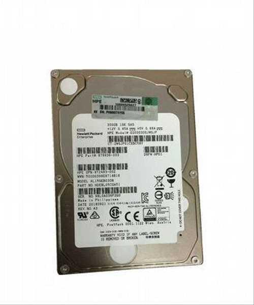 HDD 2,5”(SFF) 300GB HP eg000300jwsjp 10K 12G SAS