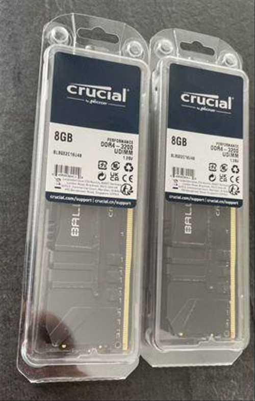 Crucial ballistix ddr4 2*8gb 3200mhz