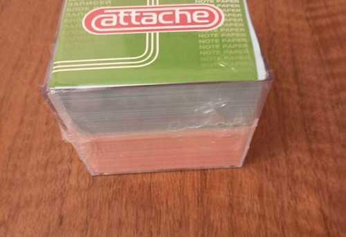 Блок для записей "attache" 9*9*9 цв в пласт. боксе