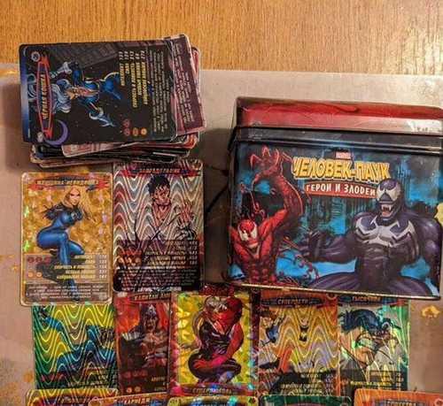 Коллекционные карточки Человек-Паук Герои и Злодеи