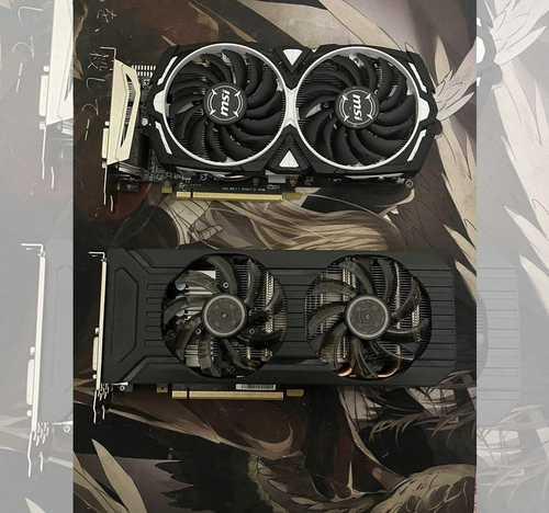 Видеокарта gtx 1060 6gb/rx 570 8gb