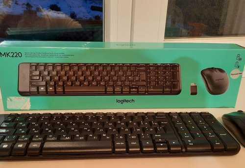 Беспроводная Клавиатура + мышь Logitech mk 220