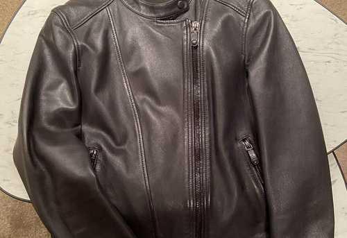 Куртка кожаная женская massimo dutti