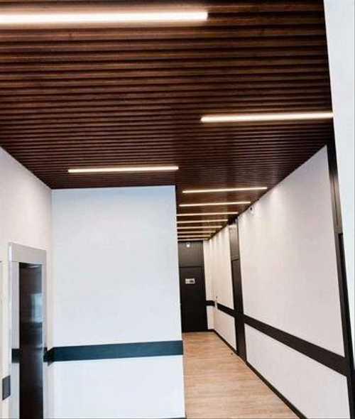 Подвесной потолок реечный/коридорный/панельный