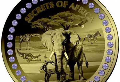 5 седи, Гана 2020 г., Тайны Африки. слон, жирафы