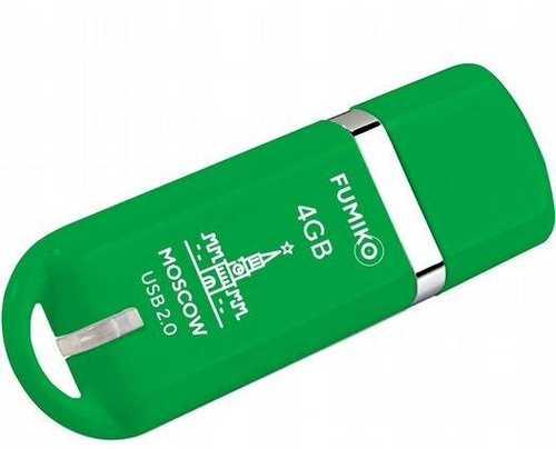 Флешка Fumiko Moscow 4GB зеленая USB 20 (Новая)