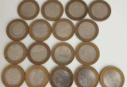 Монеты юбилейные 10рублей 2рубля
