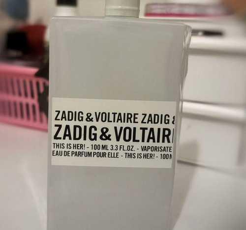 Пустые флаконы от духов zadig&voltaire This Is Her